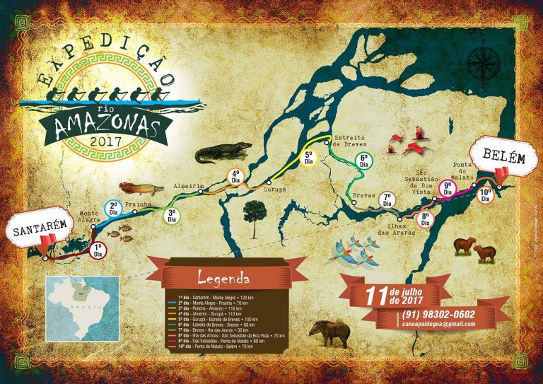 Expedição Rio Amazonas, a primeira de Va'a pelo rio Amazonas!